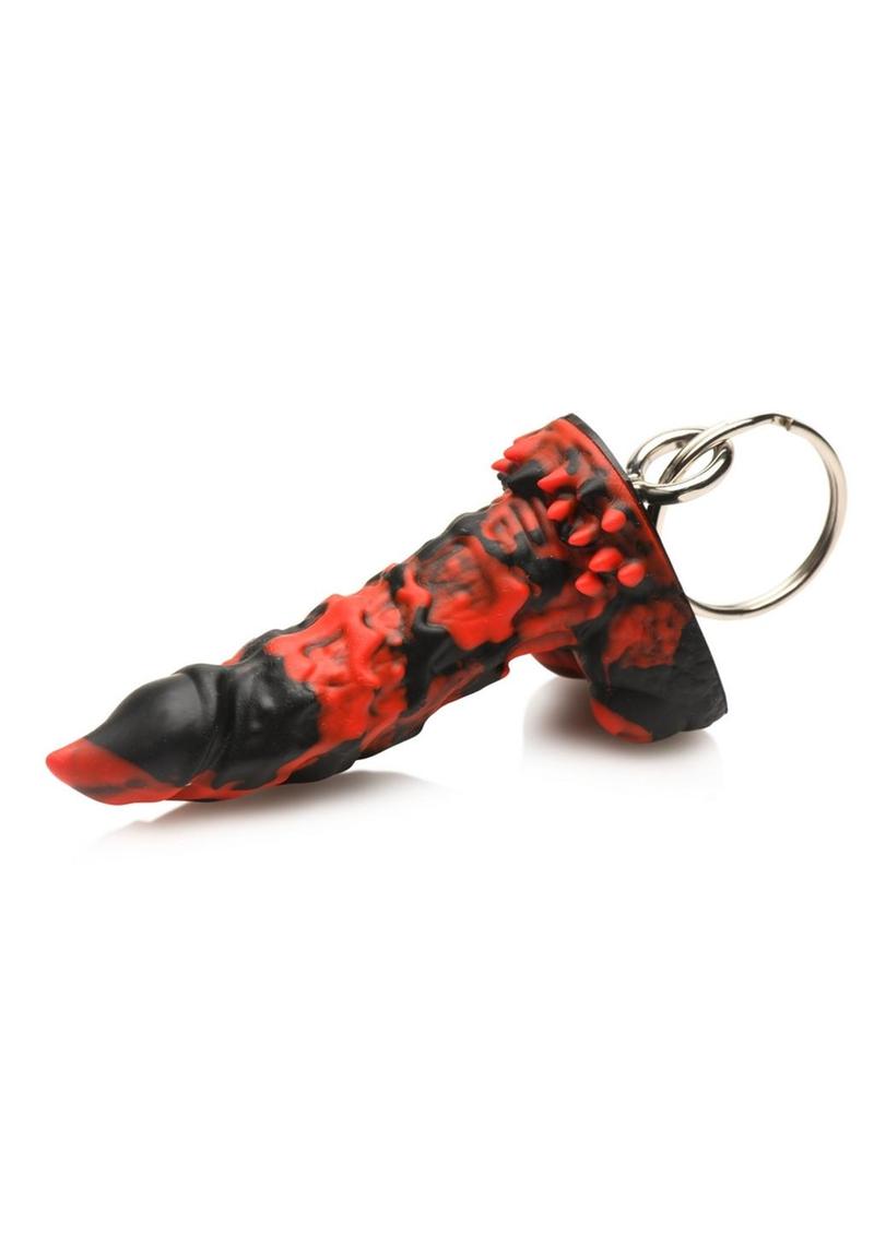 Inferno Demon Totem – Fire Demon Fantasy Dong Keychain – Alien Dildo
